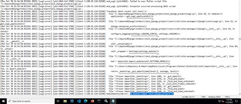 Troubleshooting Modulenotfounderror From Apache When Hosting Multiple