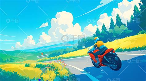 海报ai数字艺术 一名男子在乡村道路上骑摩托车大暑创意夏季节气海报 Ai立体元素免费下载png格式4368像素编号70789525 千图网