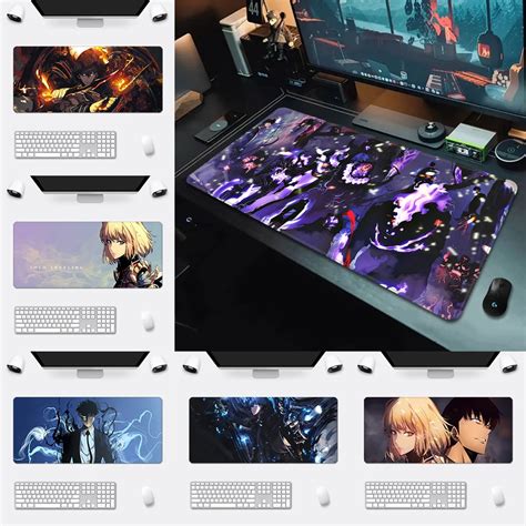 Коврик для мыши с принтом аниме S Solo нескользящий коврик для мыши с фиксируемыми краями