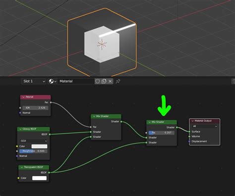How To Set Up Transparency Node With Factor Controlling The Alpha