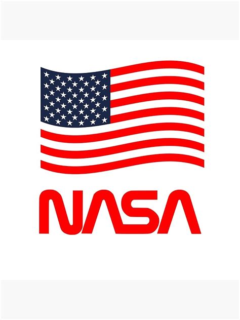 Nasa Logo With American Flag Planet American Football Logo