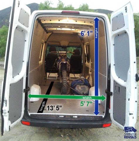 Mercedes Sprinter Van Dimensions | Sprinter - Sprinter Van Rentals USA - Passenger & Cargo ...