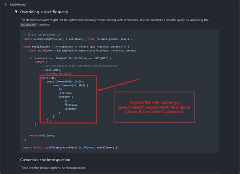 Pass Down Custom Graphql Query Via Edit Show Create Component Issue Marmelab React