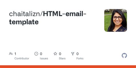 GitHub Chaitalizn HTML Email Template