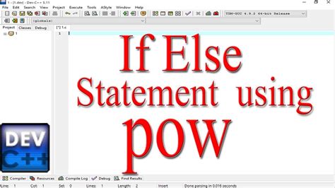 Use Pow Function With If Else Statement In C Programming Language YouTube