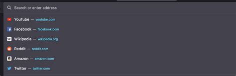 Disable Top 6 Websites When Clicking Search Bar Rfirefox