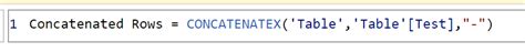 solved concatenate text stored in several rows microsoft fabric