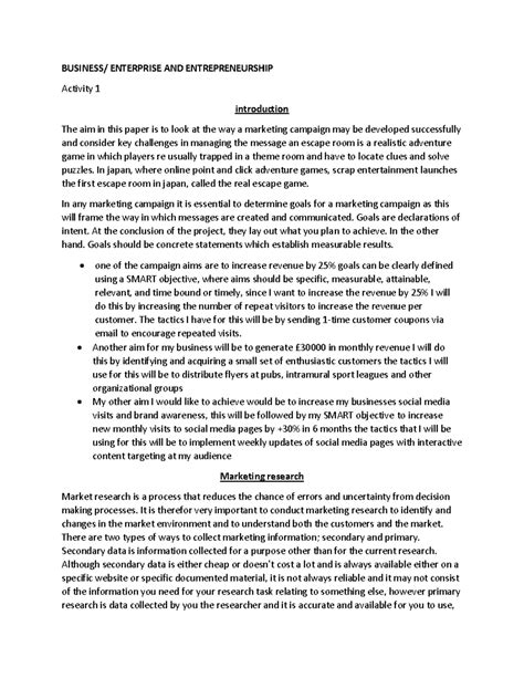 Pearson Btec National Business Unit 2 Primary Research Secondary Research Vailtdity And