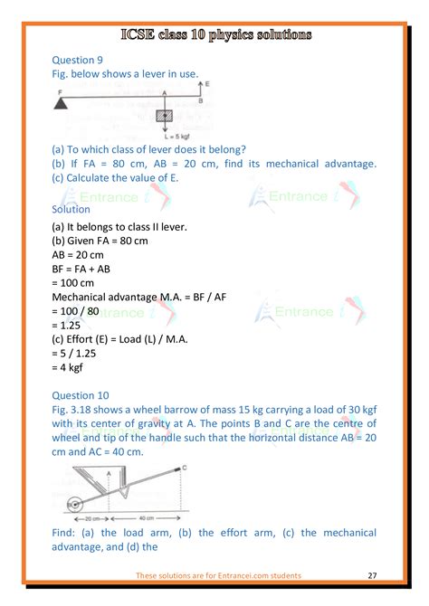 Chapter 3 Machines For Icse Class 10 Physics Physics Wallah
