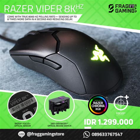 Jual Razer Viper Khz Ultralight Ambidextrous Wired Rgb Mouse Gaming Jakarta Utara Frag
