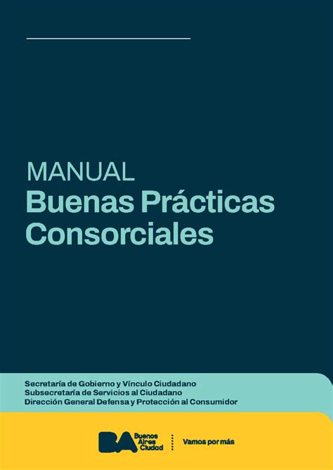 Manual Buenas Prácticas Consorciales 0 Buenas Prácticas Consorciales