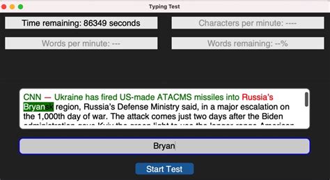 Customtkinter Typing Speed Test With Python Custom Tkinter Textbox