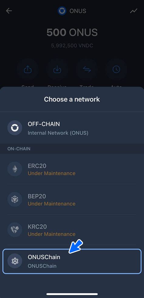 Enable On Chain Transactions For Onus Coin