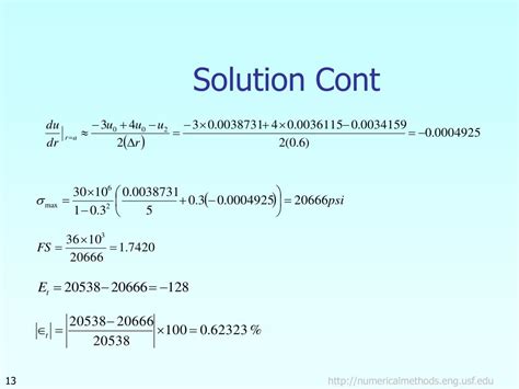 PPT Finite Difference Method PowerPoint Presentation Free Download ID