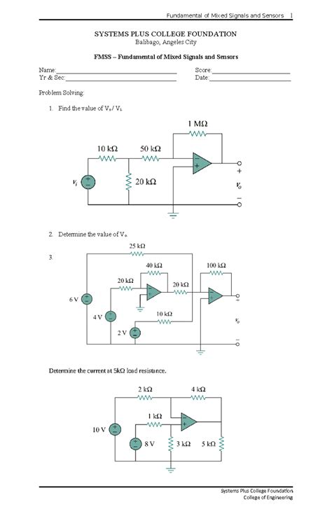 Fmss Prelim Quiz1 2024 2025 Fundamental Of Mixed Signals And Sensors 1 Systems Plus College