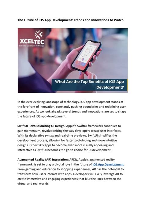 Ppt Ios App Development Services Xceltec Powerpoint Presentation