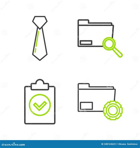 Line Folder Tree Icon Isolated On Blue Background Computer Network