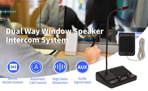 Window Speaker System Dual Way Intercom System For Business Two Way
