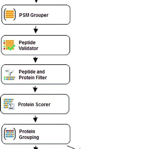 Overview Of Nodes In Proteome Discoverer Consensus Workflow To Conduct Overview Of Nodes In Proteome Discoverer Consensus Workflow To Conduct