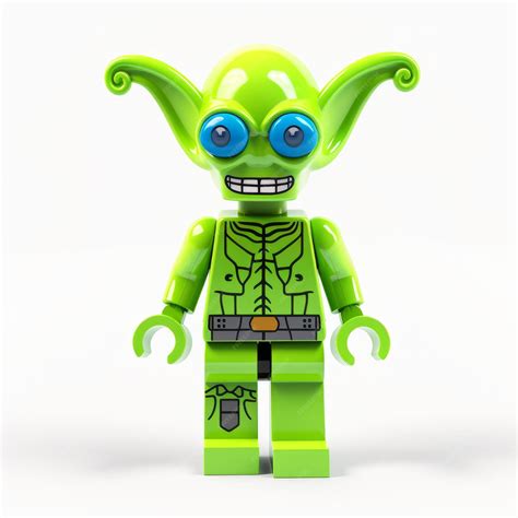 Premium Photo Realistic Lego Alien Figure With Cosmic Jester Style