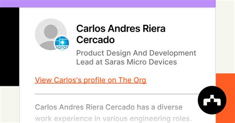 Carlos Andres Riera Cercado Product Design And Development Lead At
