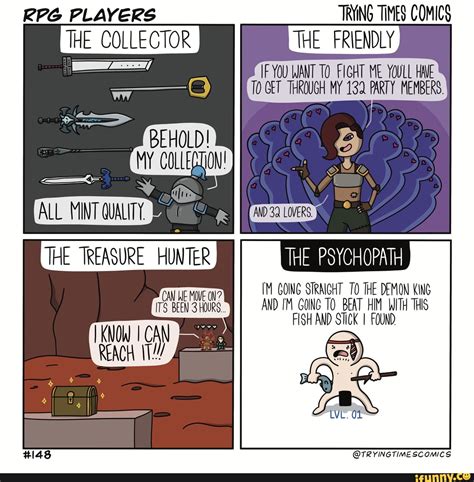 Rpg Player Types Rpg Players The Collector Behold My Colleciion All
