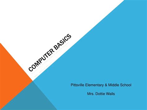 PPT Computer Basics PowerPoint Presentation Free Download ID 8711403