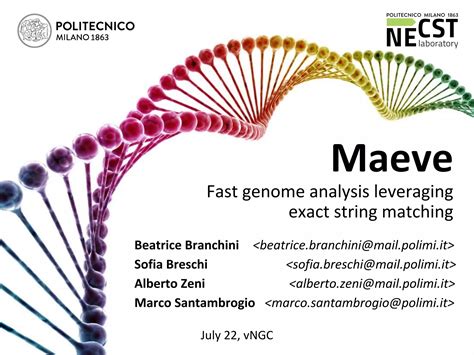 Maeve Fast Genome Analysis Leveraging Exact String Matching Ppt