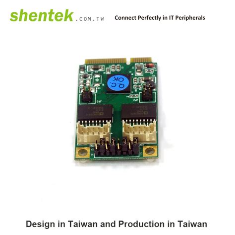 Serial RS485 RS422 Mini PCIe PCI Express Card Isolation Shentek
