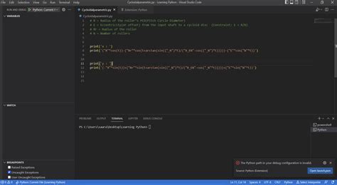 Visual Studio Code VScode The Python Path In Your Debug Configuration