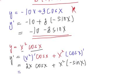 Derivatives Of Trignometric Functions Youtube