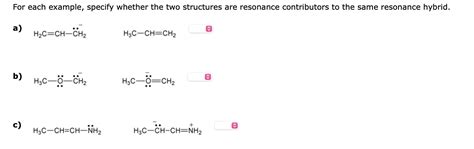 Solved For Each Example Specify Whether The Two Structures