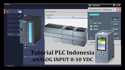 Tutorial Analog Input 0 10vdc Tia Portal Youtube