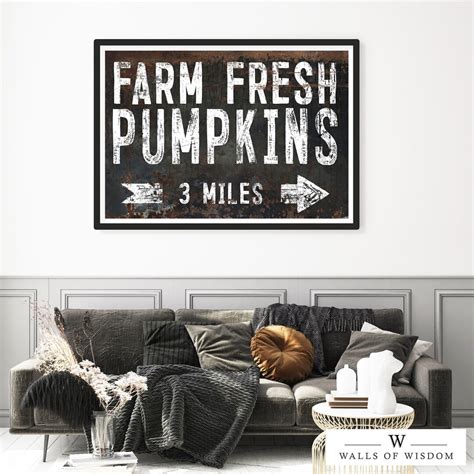 Pumpkin Patch Printable Signs Farmhouse Decor Living Room Farm
