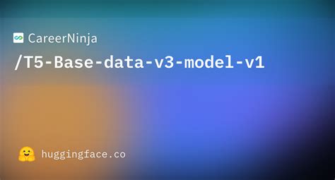 Careerninjat5 Base Data V3 Model V1 At Main
