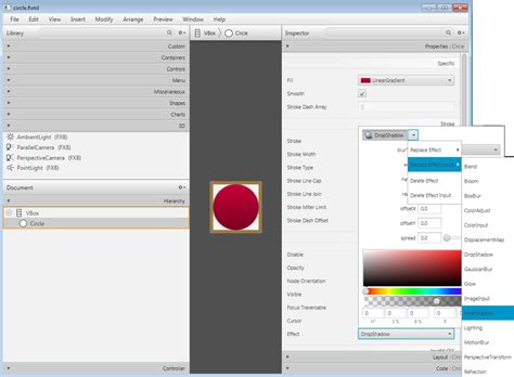Effect Chaining Css Equivalent For Tinput In Javafx Stack