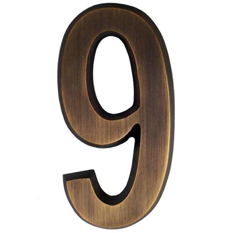 Gaines Manufacturing Numéro En Laiton Massif De 4 Po Pour Plaque Softcurve Ca 9 Rona