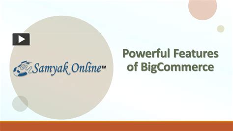 Ppt Powerful Features Of Bigcommerce Powerpoint Presentation Free