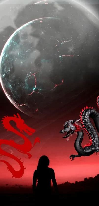 Dark Dragon Moon Wallpaper Free Download