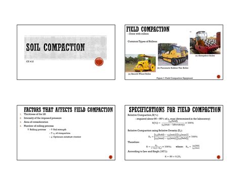 SOLUTION: Soil compaction field - Studypool