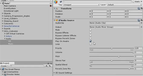 lining up audio and visual to build cutscenes in unity cinematography