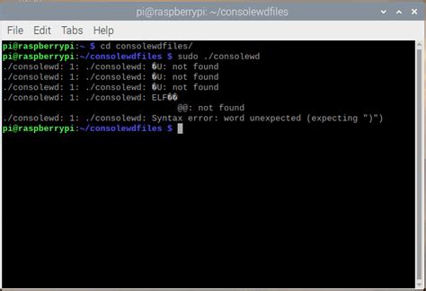 Raspberry Pi 4 Consolewd Syntax Error Weather Display For Linux