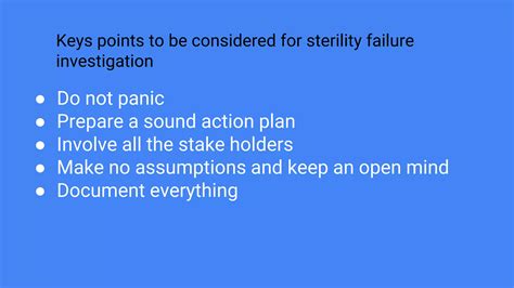 Sterility Test Failure Investigation Ppt