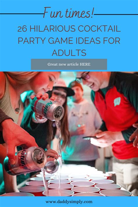 26 Hilarious Cocktail Party Game Ideas For Adults Party Games Adult