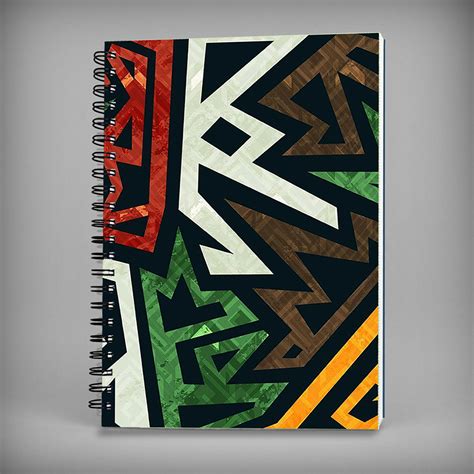 Graphical Art Spiral Notebook 7544 Edukaanbuzz