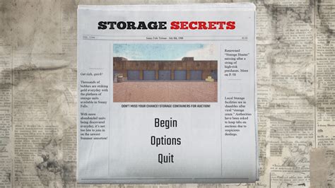 Storage Secrets By Fathomquest Games