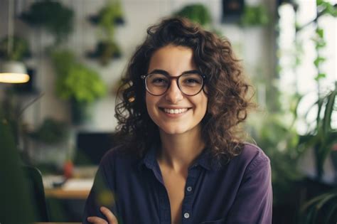 premium ai image portrait of a beautiful user experience designer in