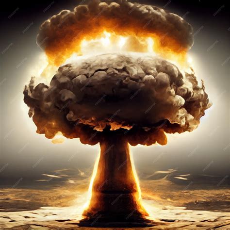 Premium Photo Atomic Bomb Explosion World War Apocalypse