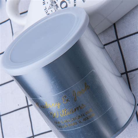 Wedding Custom Return Address Labels Gold Return Grandado