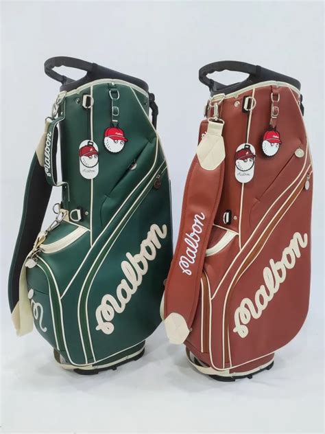 Malbon 남녀공용 더블 햇 골프 스탠다드 백 패셔너블한 골프 브래킷 골프 클럽 비계 가방 소형 볼 백 신제품